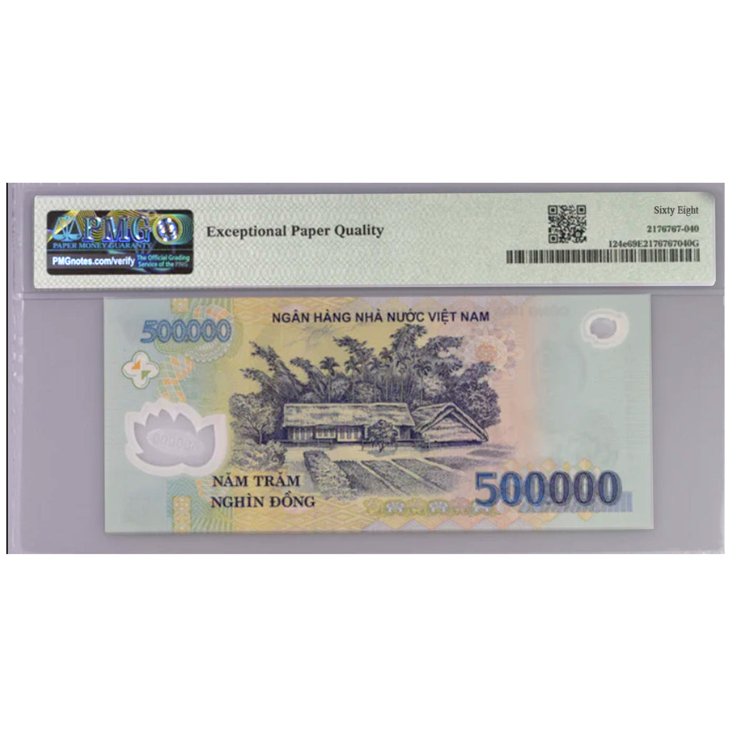 500 000 Vietnamese Dong VND Banknotes PMG Graded 68 PPQ Great 500-000-vietnamese-dong-vnd-banknotes-pmg-graded-68-ppq-great
