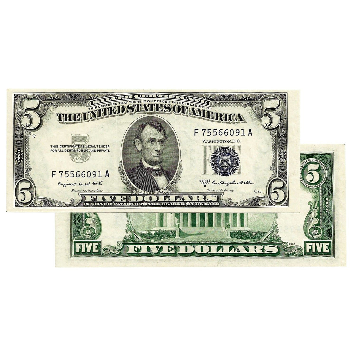 $5 Silver Certificates & Notes | Great American Coin Company