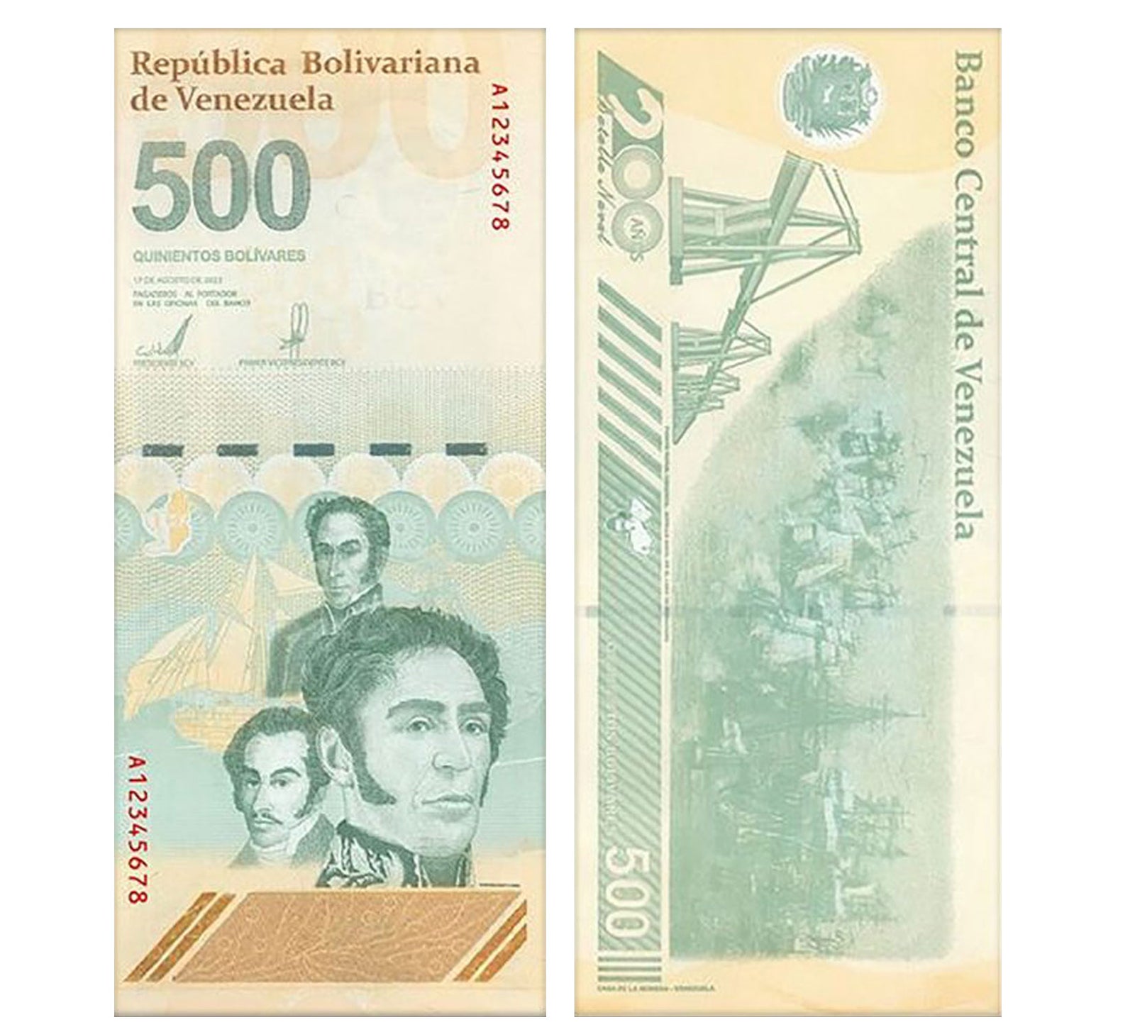 Venezuela 500 DIGITALES Banknote 2023 UNC Bolivar Uncirculated