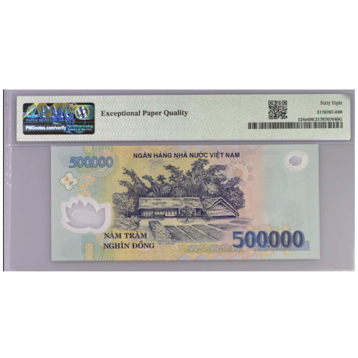 500,000 Vietnamese Dong VND Banknotes PMG Graded 68 PPQ