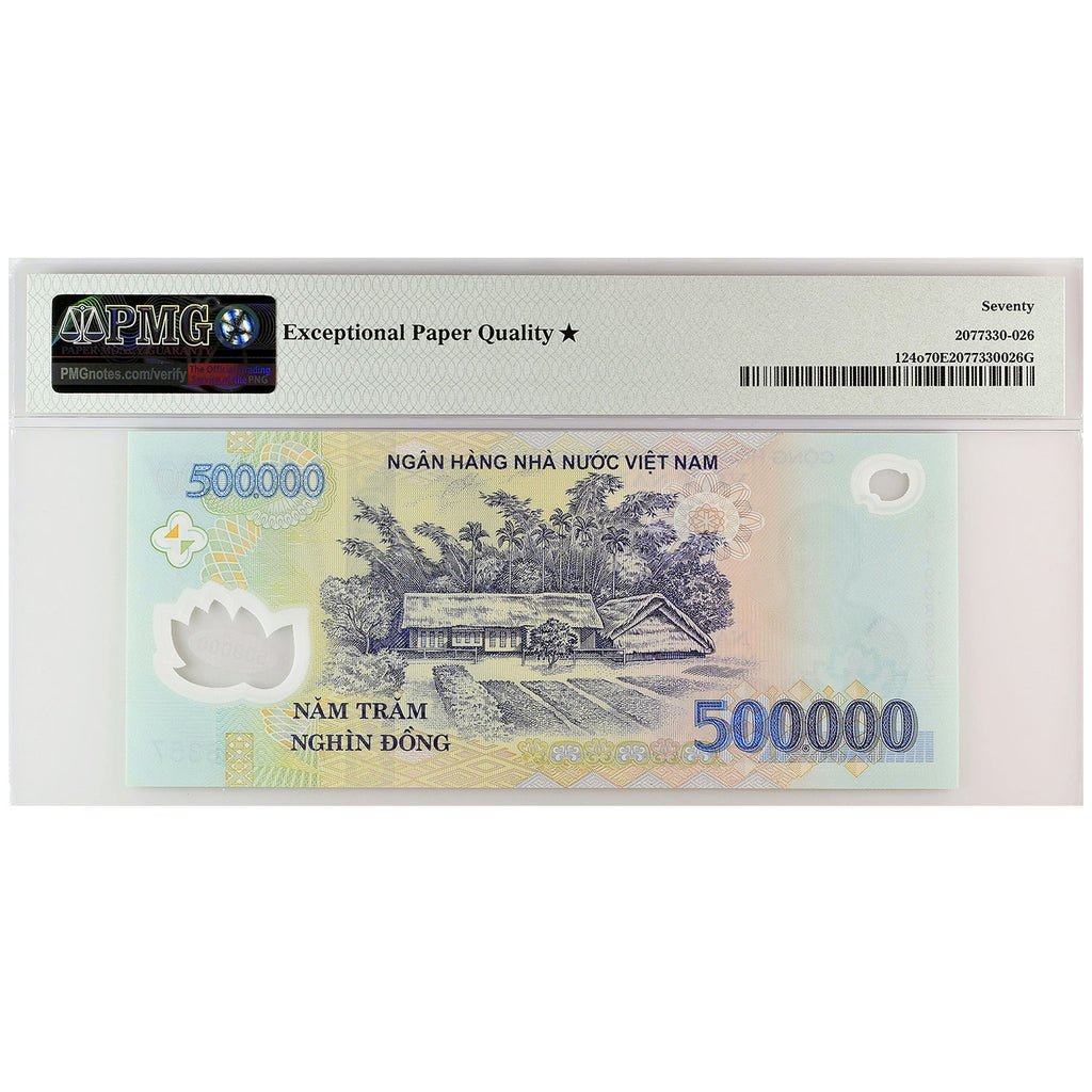 500,000 Vietnamese Dong VND Banknotes PMG Graded 70 PPQ – Great ...