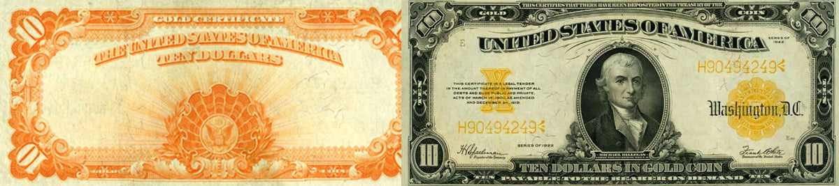 Gold Certificates & Notes | Great American Coin Company