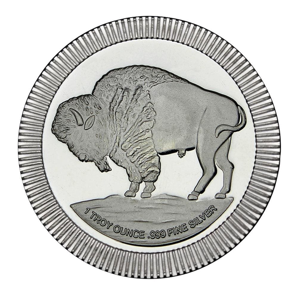 1 Ounce Silvertowne Mint .999 Silver Stackable Buffalo Round - Collect ...