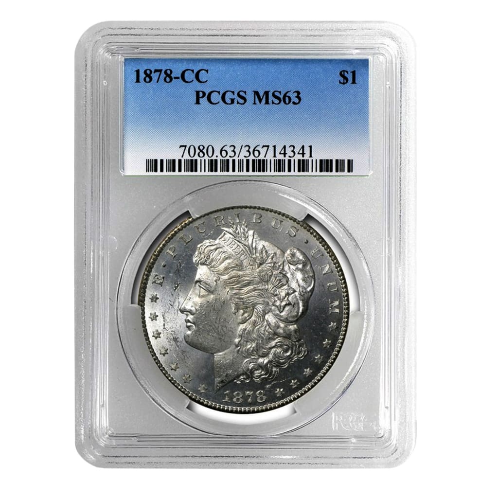 1878 CC Morgan Dollar MS63 PCGS Carson City – Great American Coin Company®