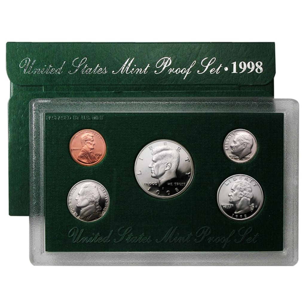 1998 Proof Set - 5 Coin Set – Great American Coin Company®