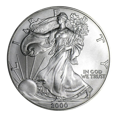 2000 $1 American Silver Eagle - .999 Fine Silver 1 Troy Ounce – Great ...