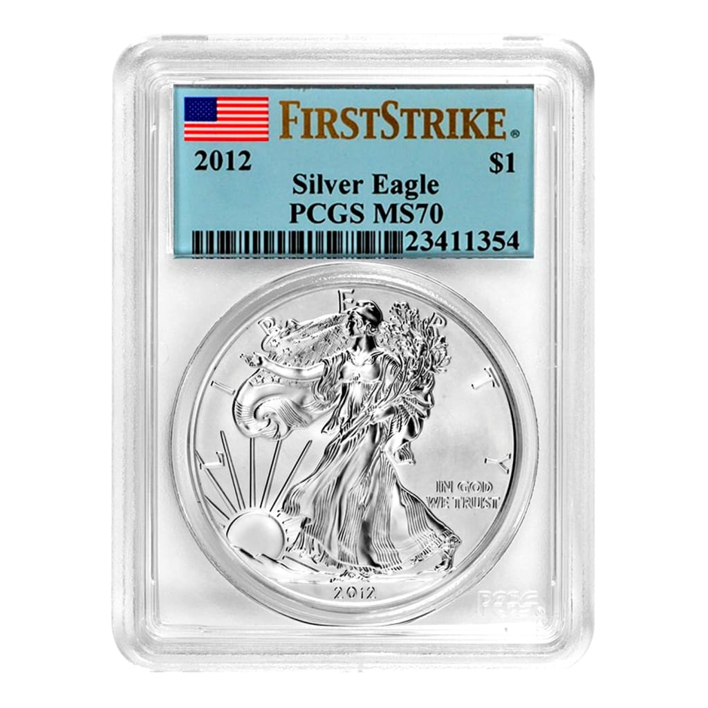 2012 $1 American Silver Eagle MS70 PCGS - First Strike – Great American ...