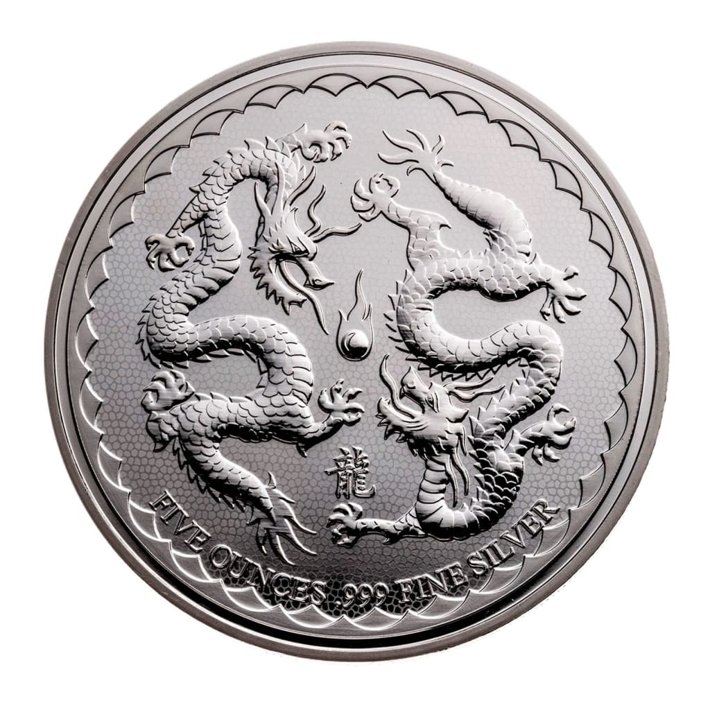 2018 1 Oz .999 Silver Niue Double Dragon $2 – Great American Coin Company®