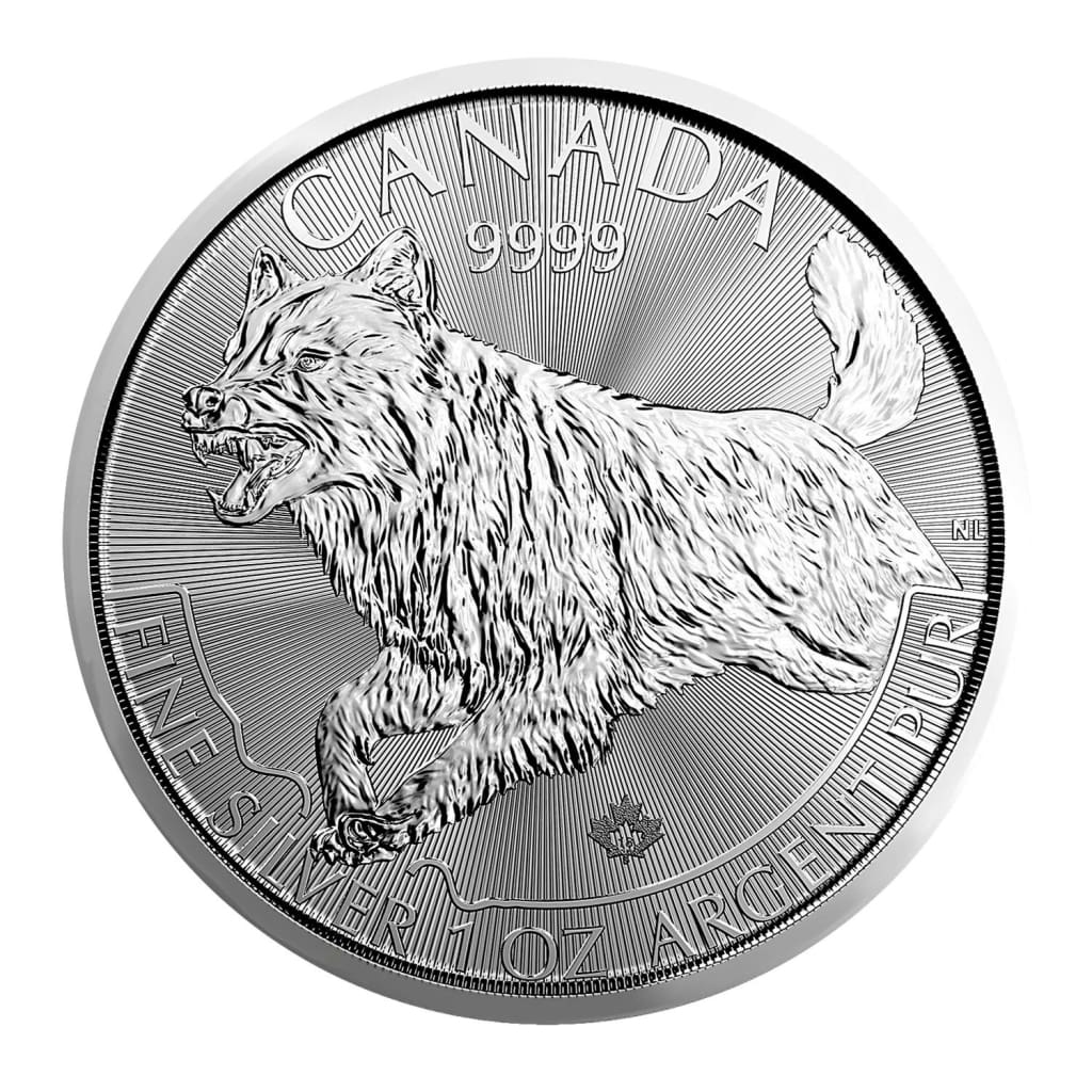 2018 1 Oz .9999 Silver Royal $5 Canadian Mint Wolf (Predator) – Great ...