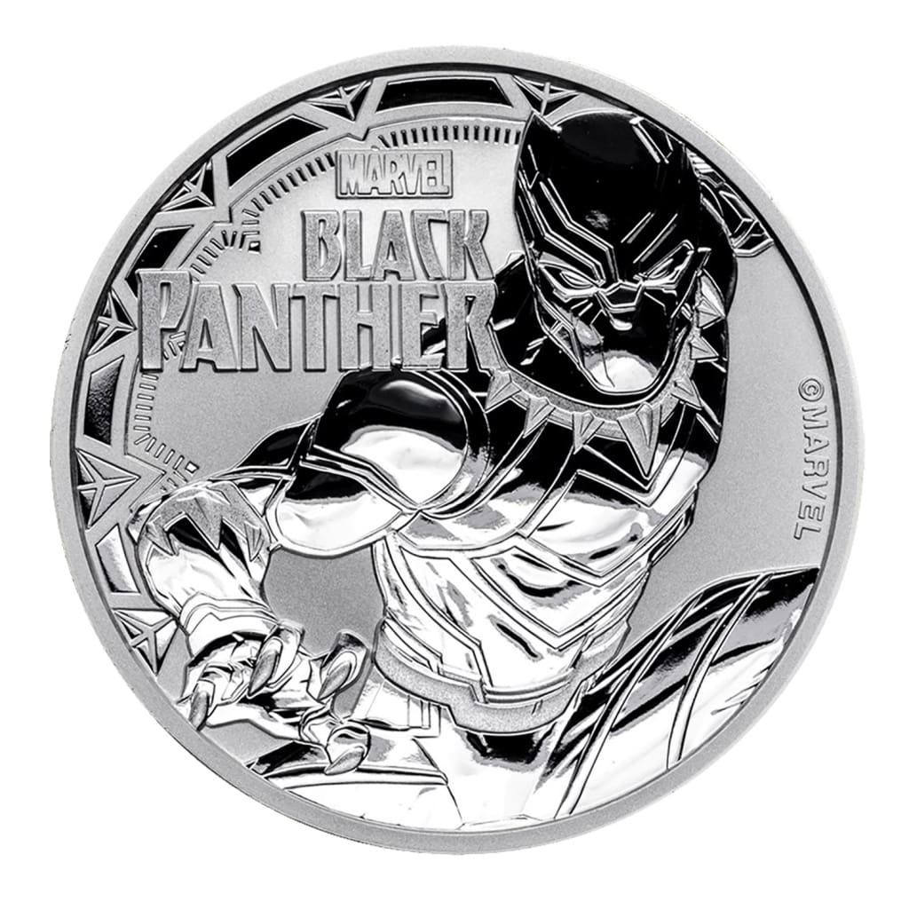 2018 $1 Tuvalu 1 oz .999 Silver Marvel Series Black Panther BU – Great ...