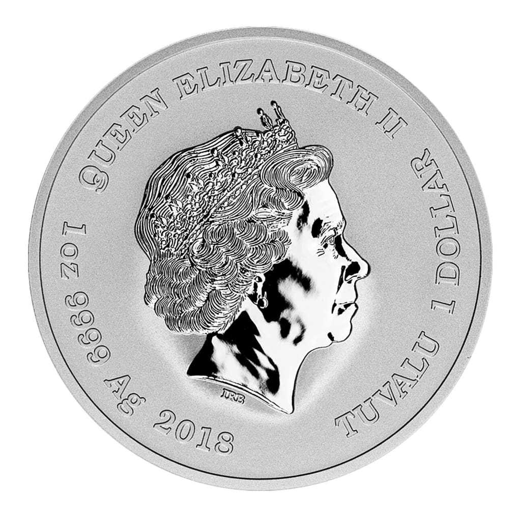 2018 $1 Tuvalu 1 oz .999 Silver Marvel Series Deadpool BU – Great ...