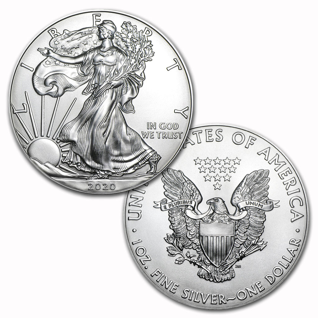 2020 $1 American Silver Eagle Brilliant Uncirculated – Great American ...