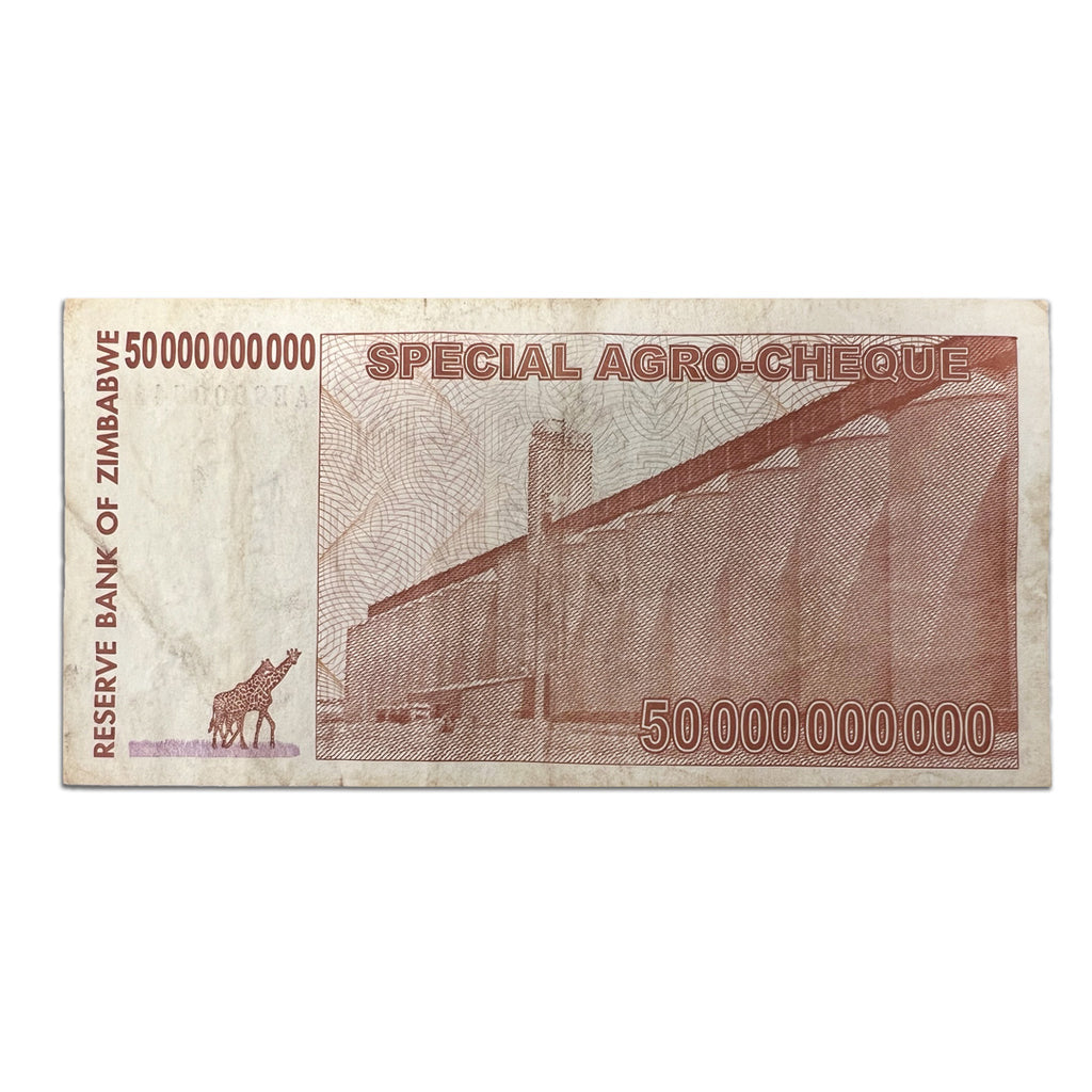 50 Billion Zimbabwe AGRO-CHEQUE Circulated 2008 – Great American Coin ...