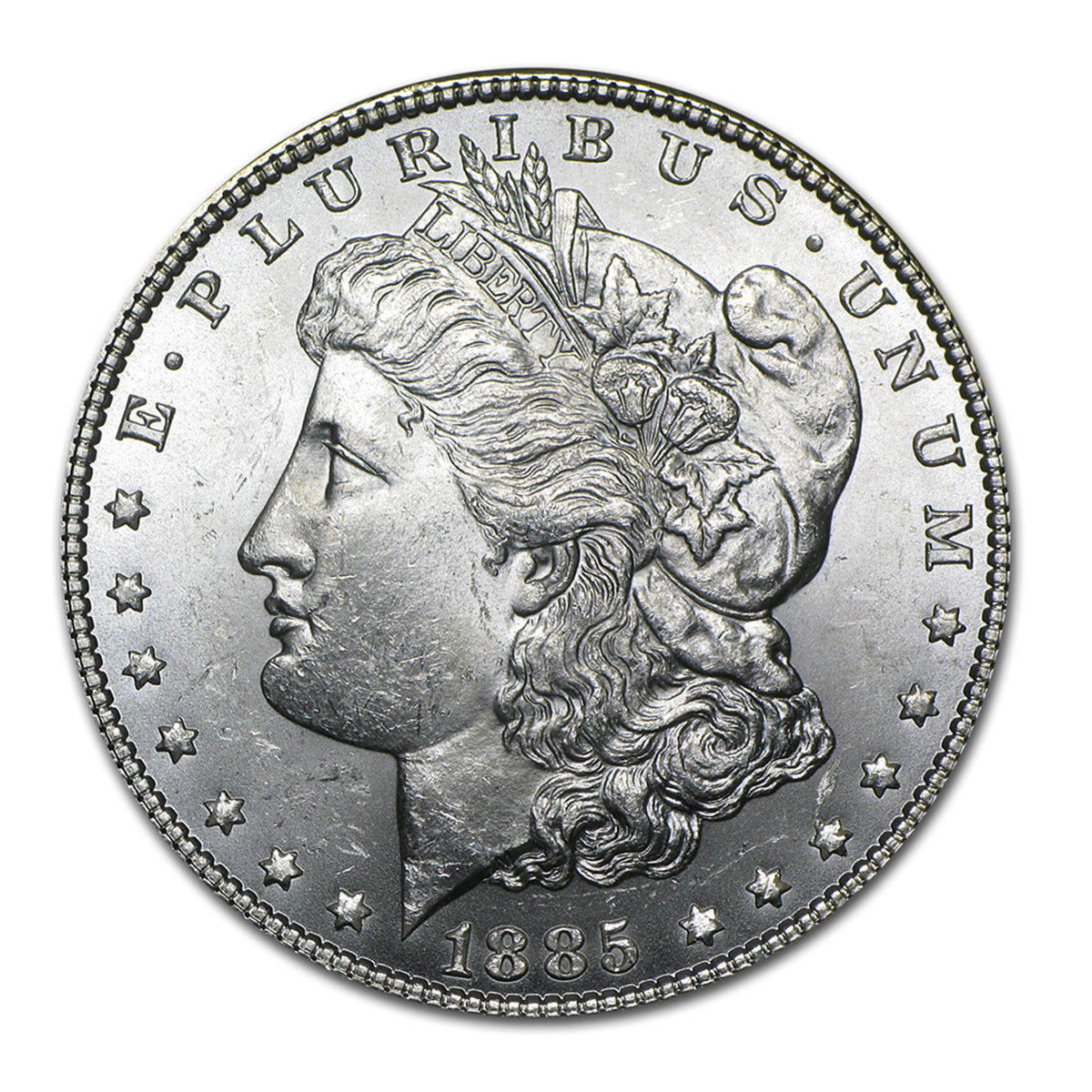1885 P Morgan Silver Dollar Brilliant Uncirculated BU