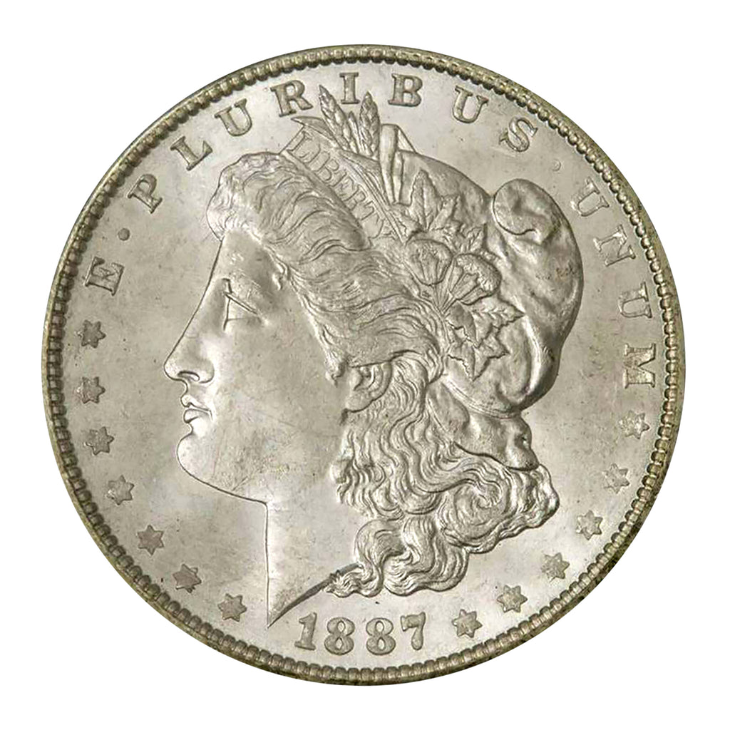 1887 P Morgan Silver Dollar Brilliant Uncirculated BU – Great American ...