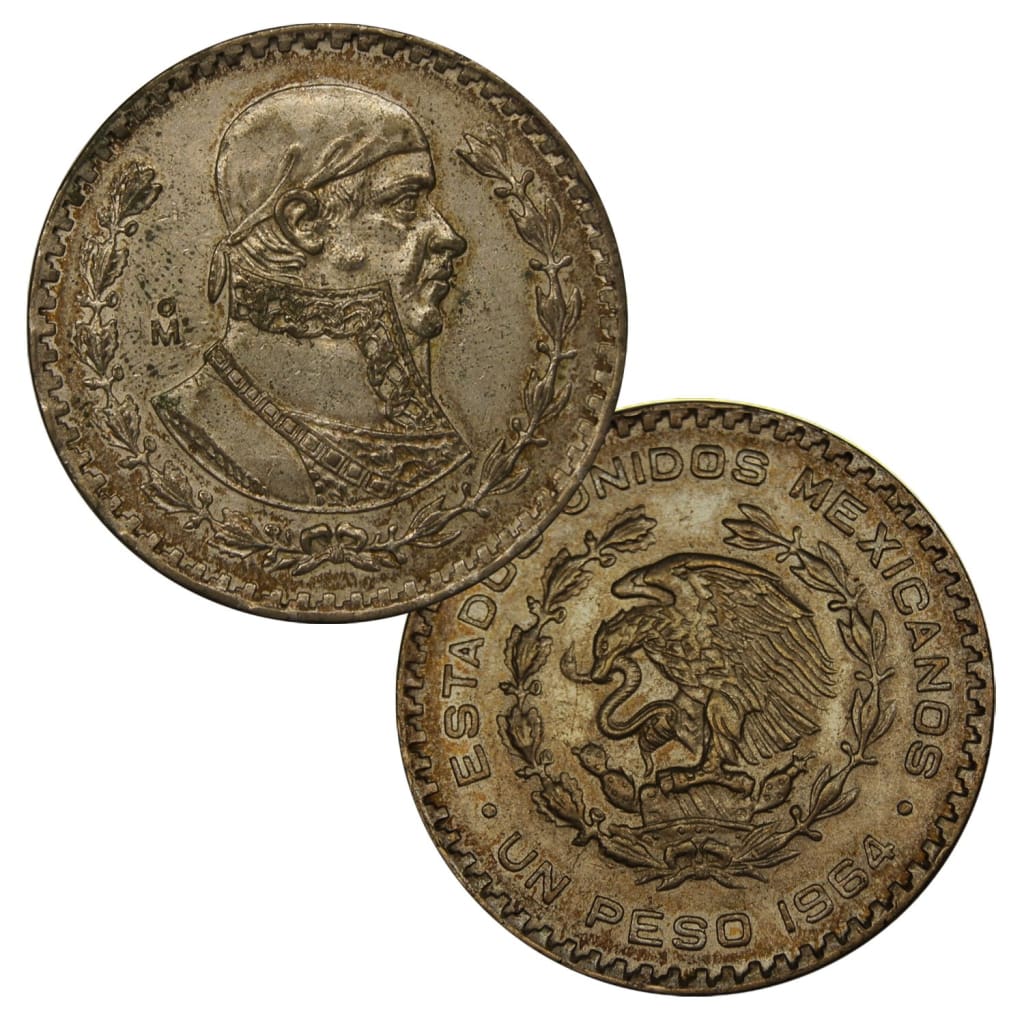 Mexicos Last Silver Coin - 1957 -1967 Un Peso - 10% Silver – Great ...